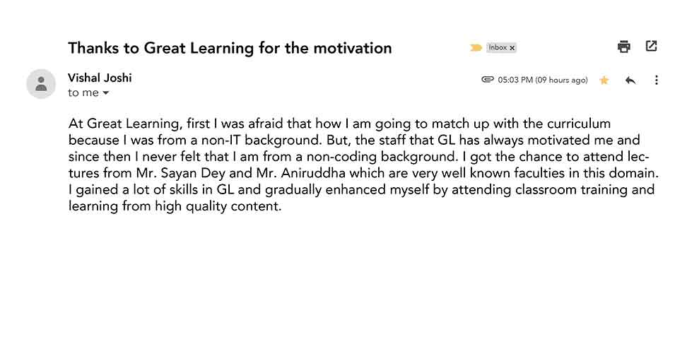 Hear From Our Alumni | Great Learning - Success Stories