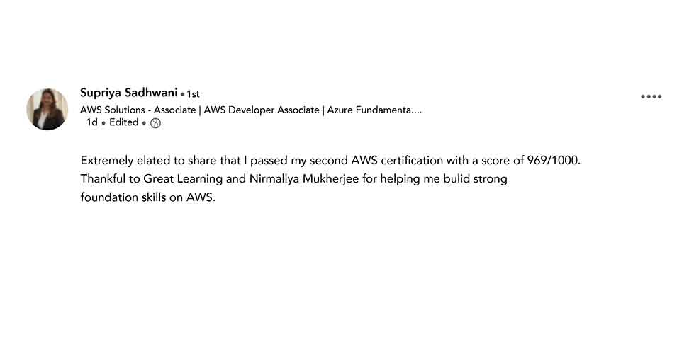 Hear From Our Alumni | Great Learning - Success Stories